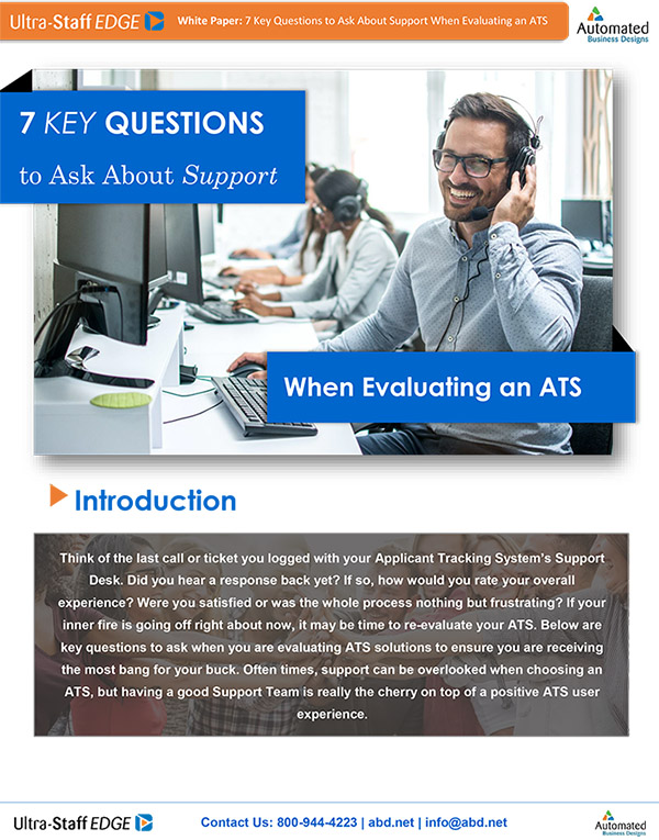 7 Key Questions to Ask About Support When Evaluating an ATS - Automated ...